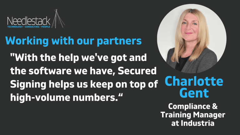 Working with our partners – Secured Signing – Needlestack – Recruitment ...